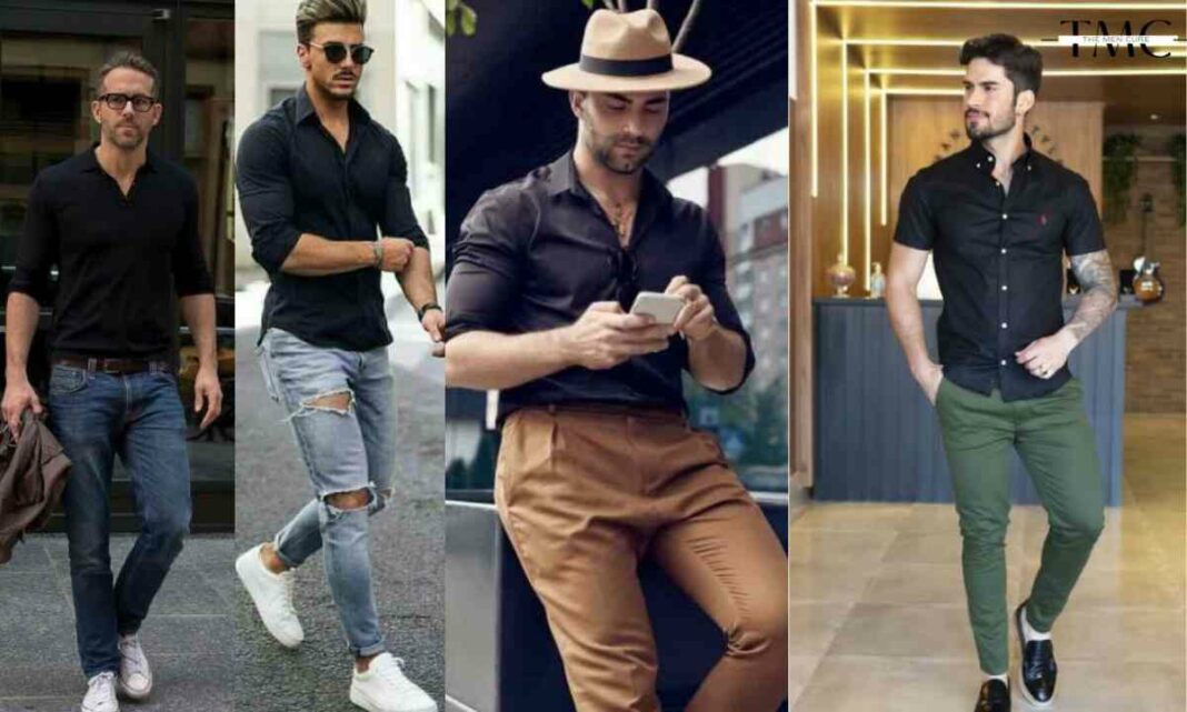 15+ Best Black Shirt Combination Pant for Men: Matching Pants, Jeans ...